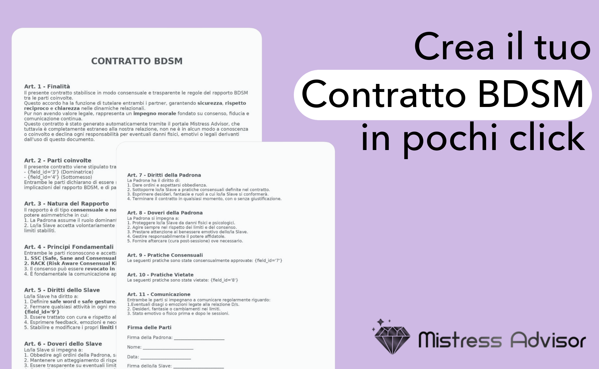 Contratto BDSM: Come Funziona e Generatore Online Gratuito